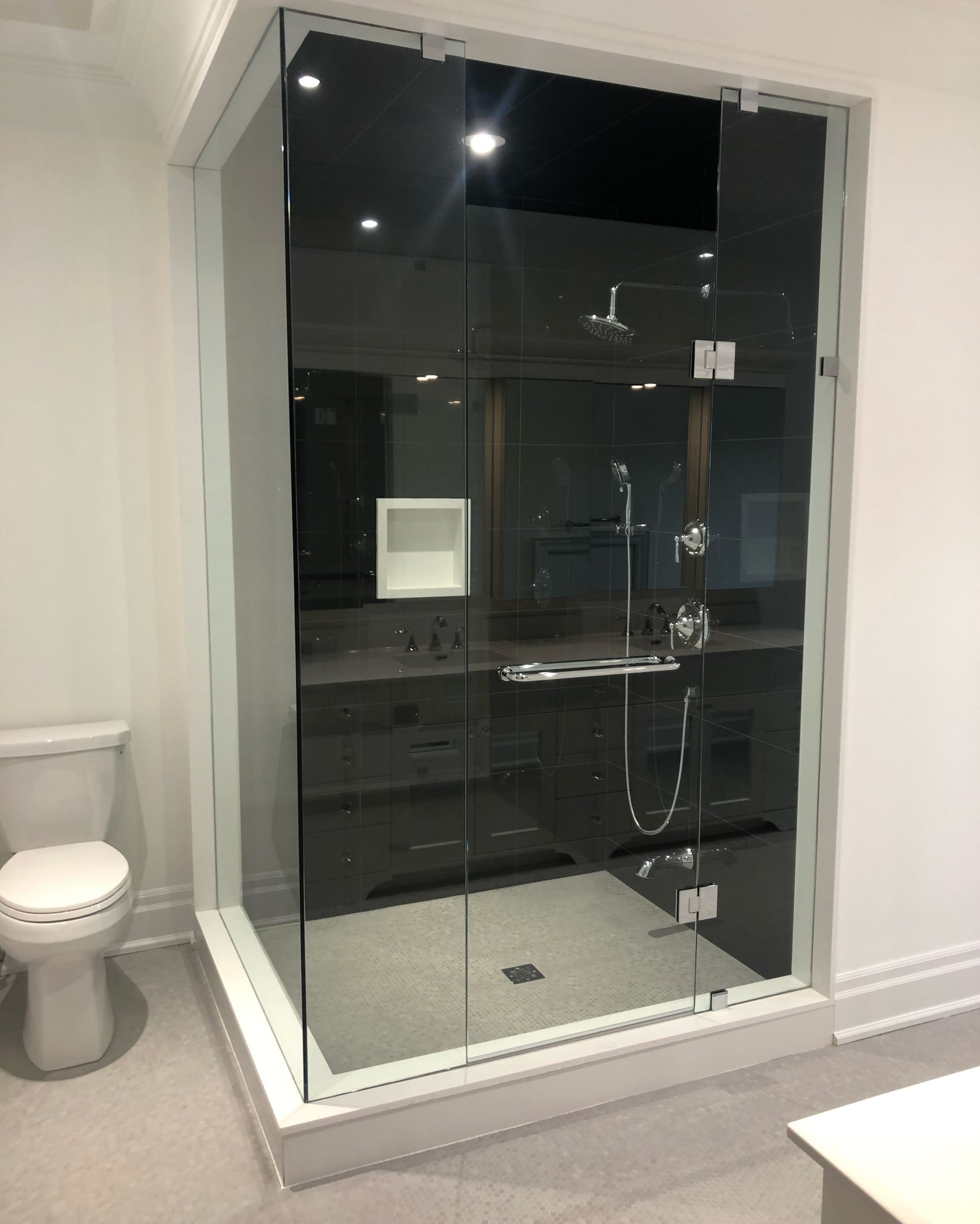 Custom Corner Shower Glass Enclosures | Shower Lagoon