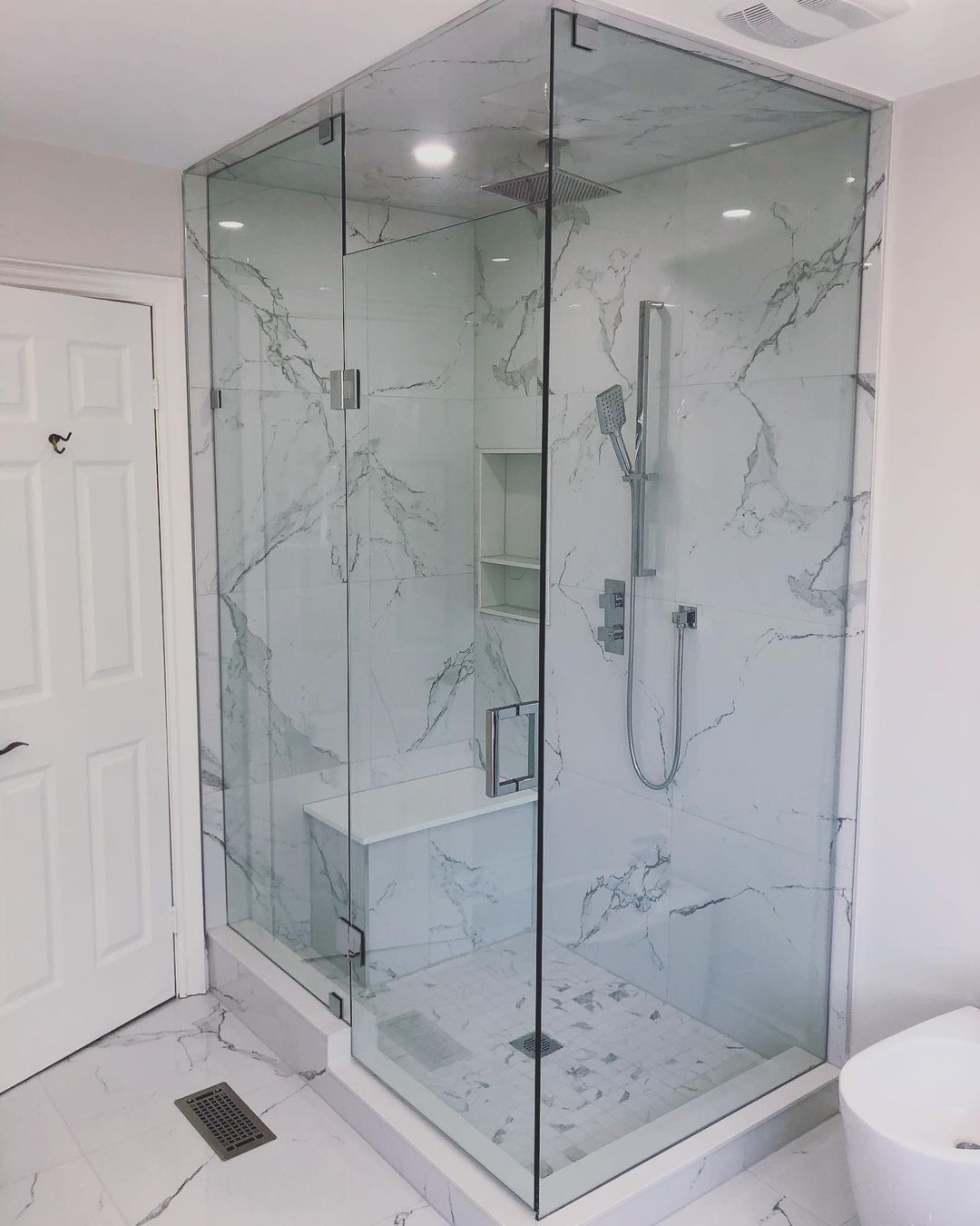 Custom Corner Shower Glass Enclosures | Shower Lagoon