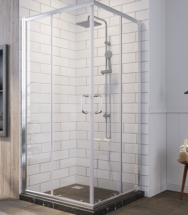Custom Corner Shower Glass Enclosures | Shower Lagoon